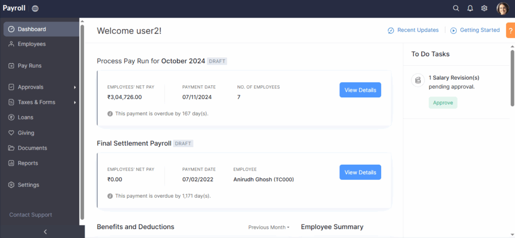 Zoho Payroll Implementation & Support | TuvisTech